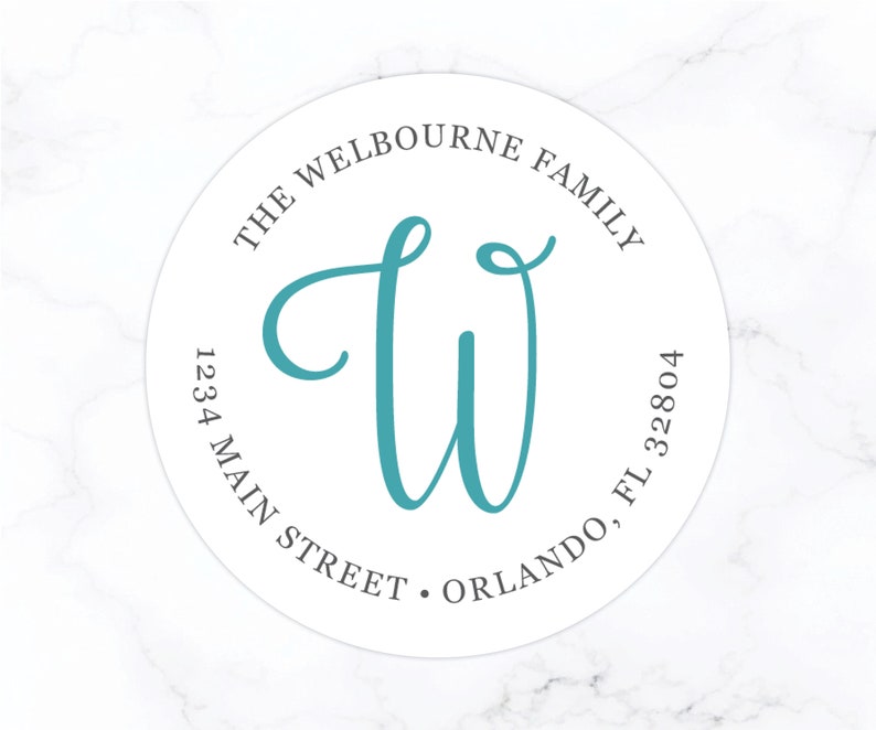 Round Return Address Labels 2 Inch Circle Round Address - Etsy