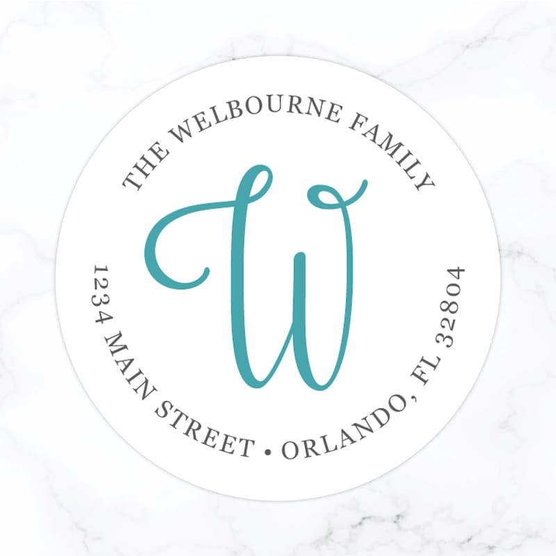 Monogram Address - Etsy