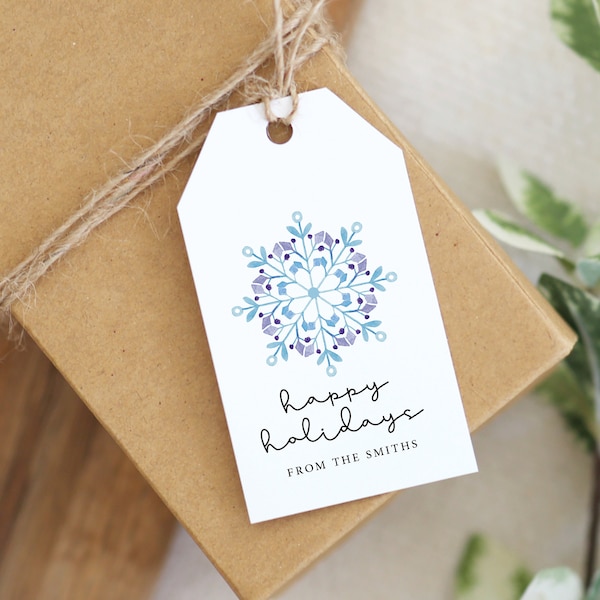 Snowflake Gift Tags - Etsy
