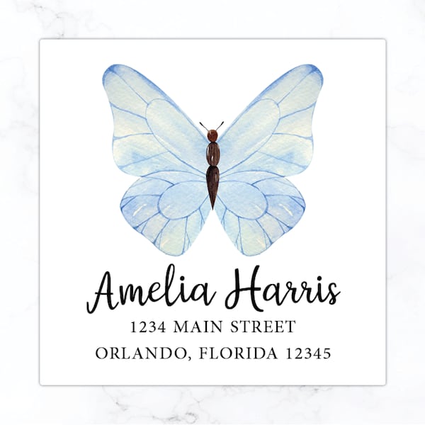 Butterfly Label - Etsy