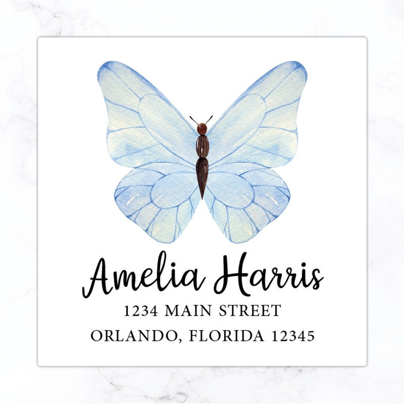 Butterfly Label - Etsy