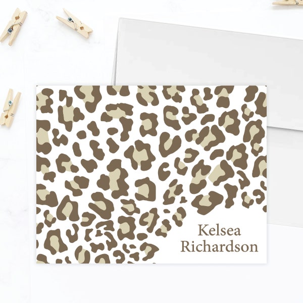 Cheetah Print Note Cards - Etsy