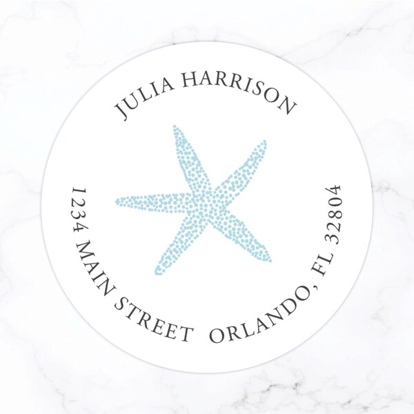 Starfish Labels - Etsy