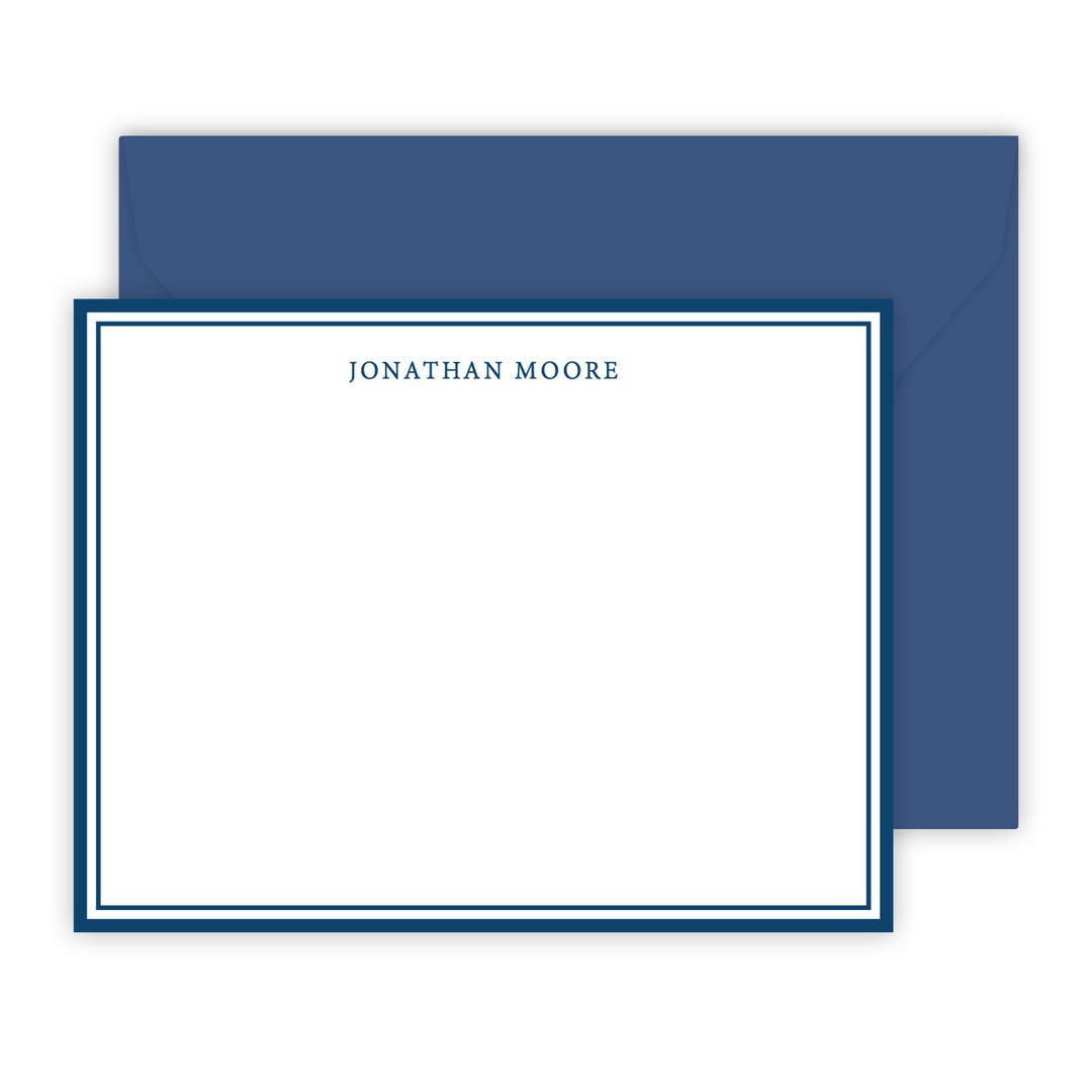 Men's Stationery Set | Men's Stationary Set | Men's Flat Note Cards for ...