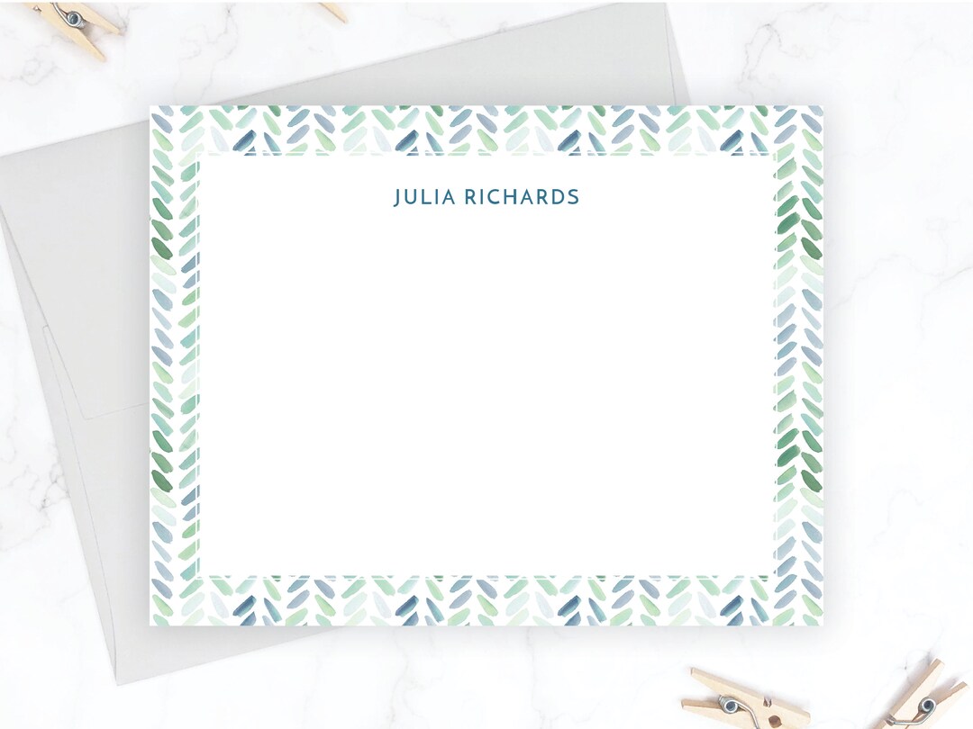 Personalized Note Cards | Women's Stationery Set | Personalized ...