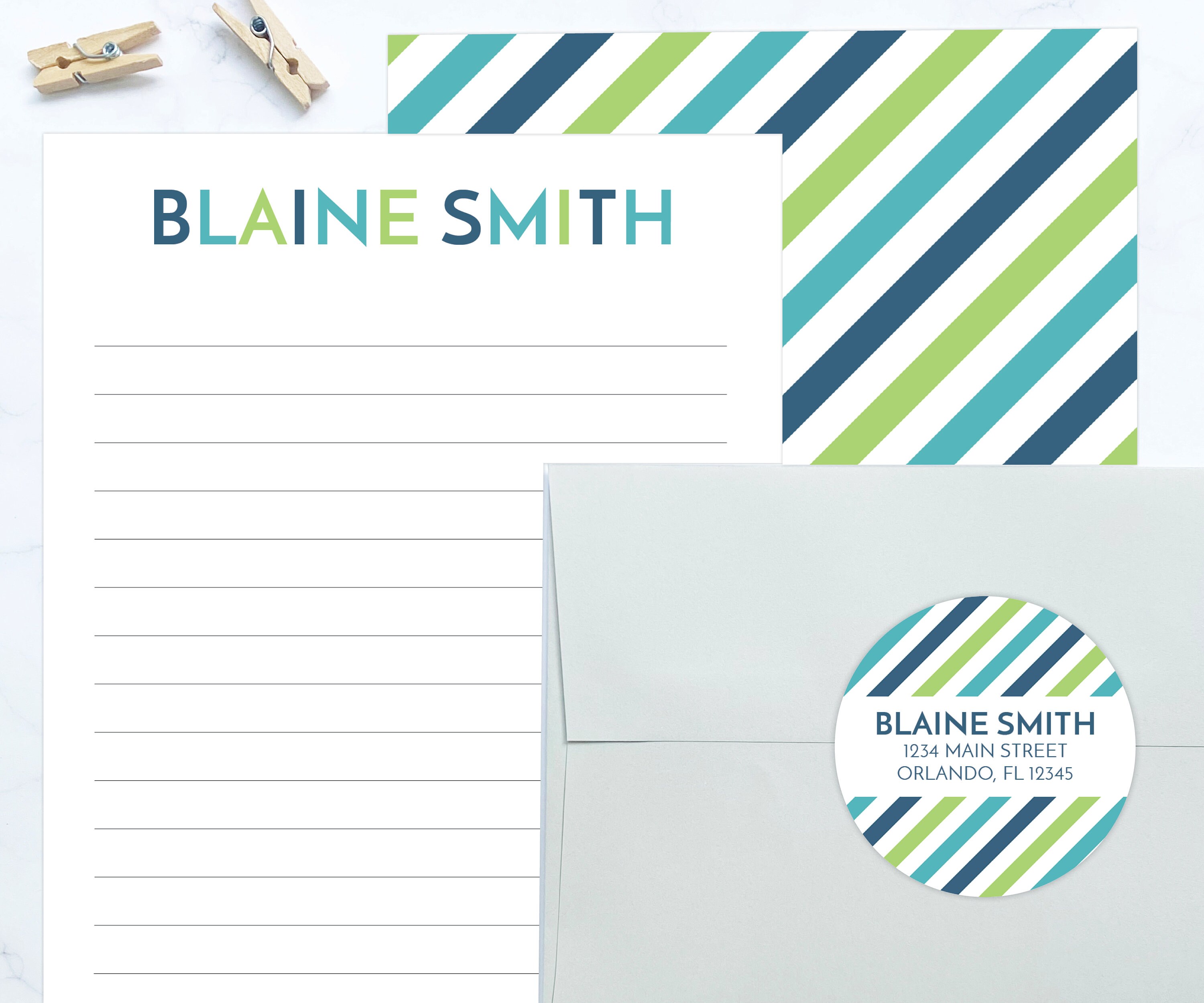 Kids Letter Writing Set Boys Letter Writing Kit Stationery - Etsy