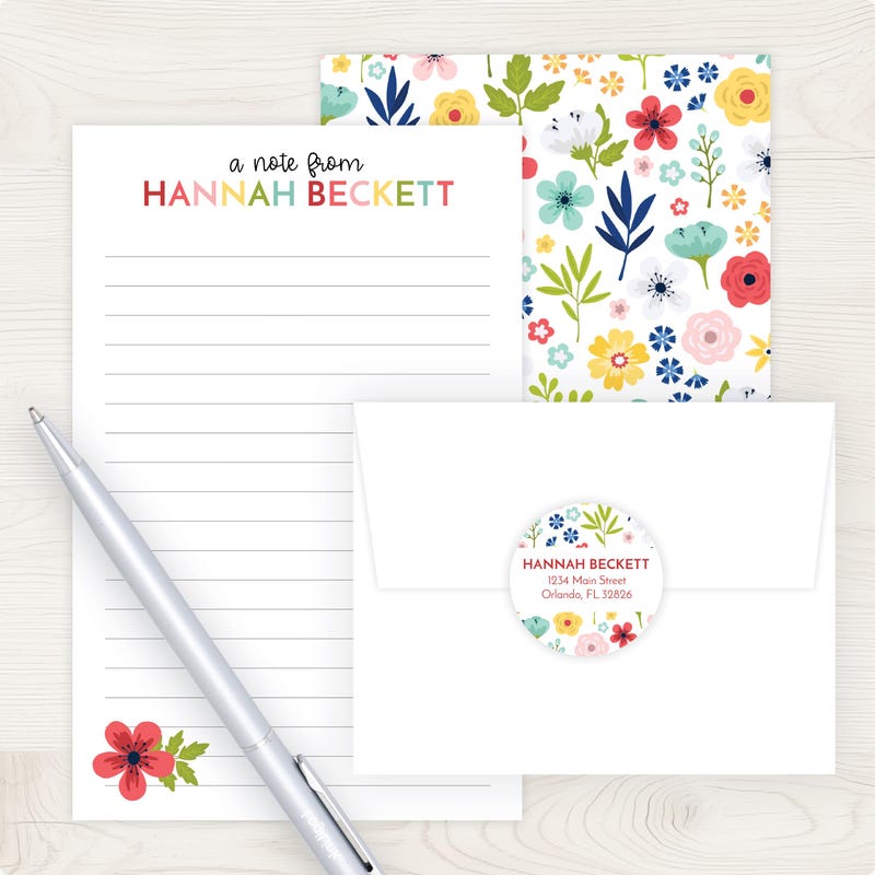 Colorful Rainbow Stationary - Etsy