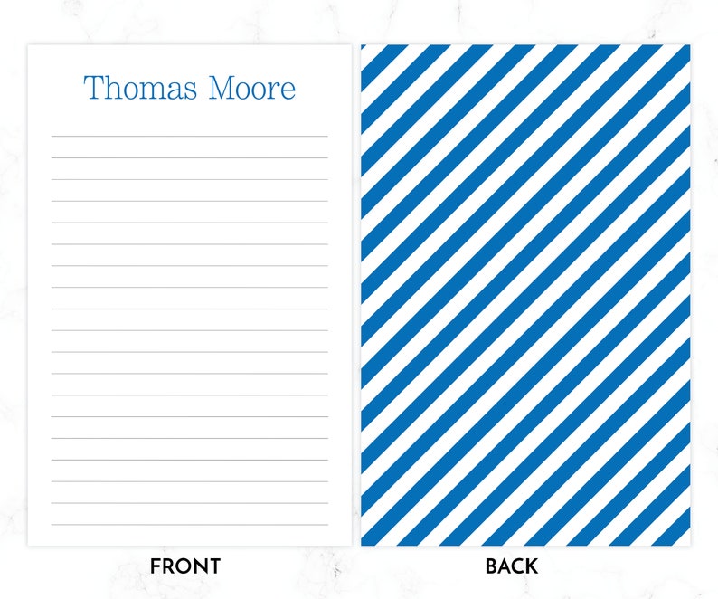 Kids Letter Writing Set Navy Blue Stripe Stationery Set - Etsy