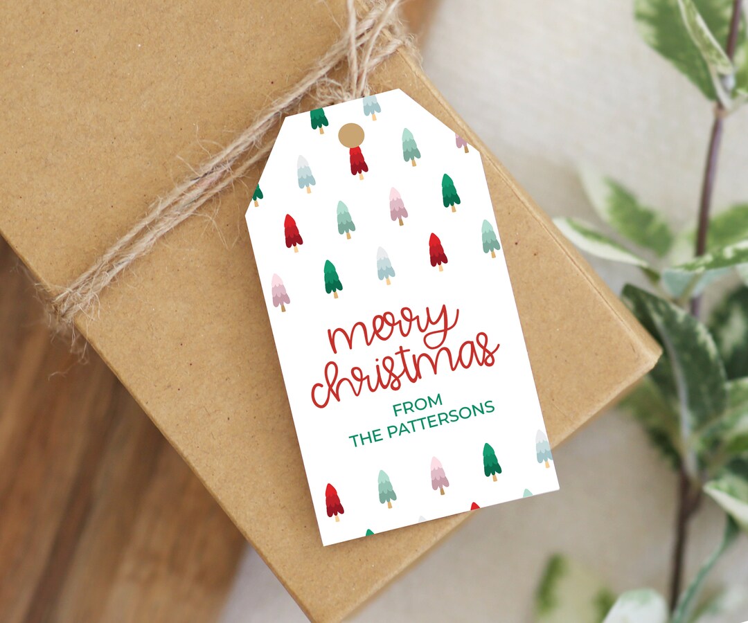 Personalized Christmas Gift Tag | Personalized Holiday Gift Tag ...