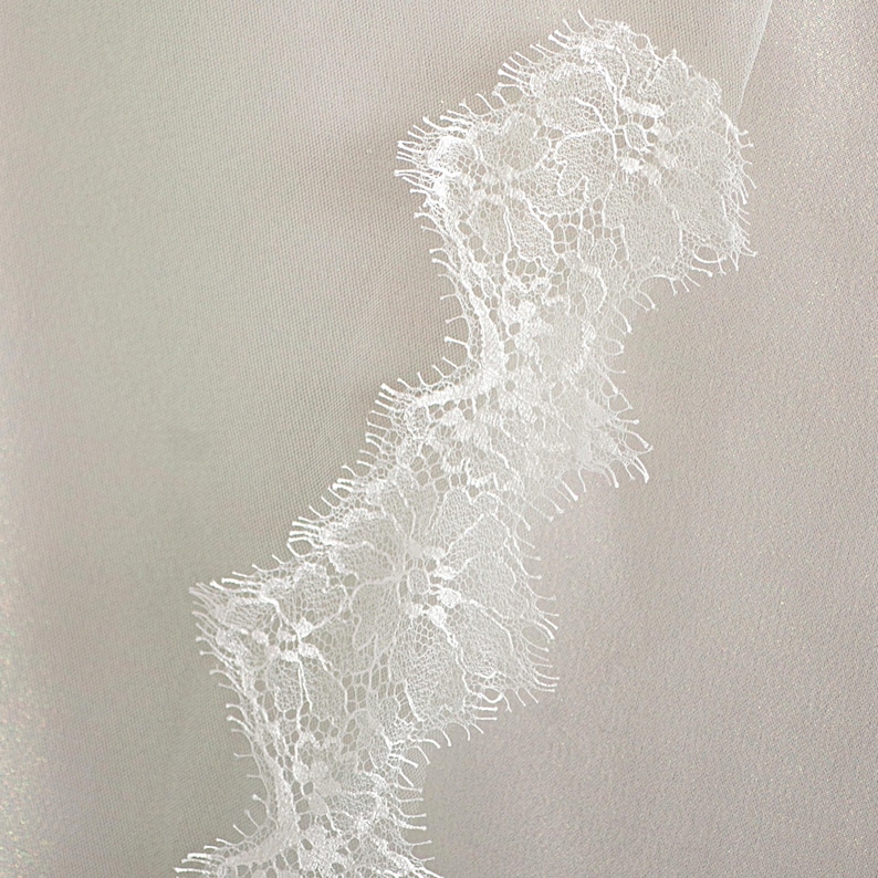 Chantilly Lace Trim by the Yard Fabric French Eyelash Lace Ribbon ...