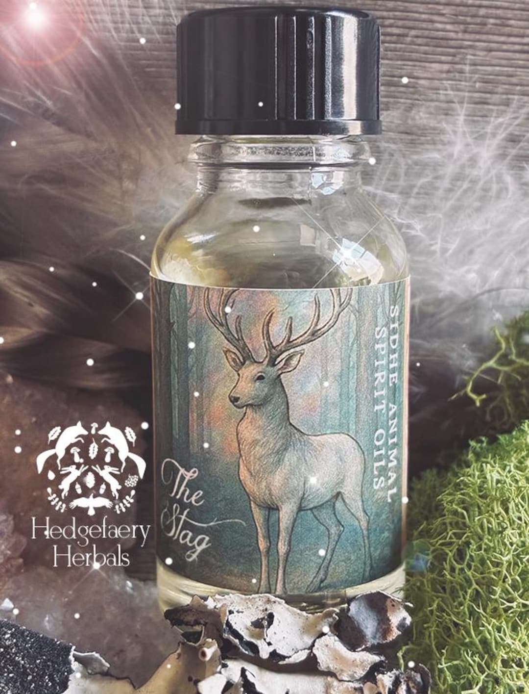 THE STAG, Cernunnos, Pan, Wildwoods, Ritual Oil, Sidhe Animal Spirit ...