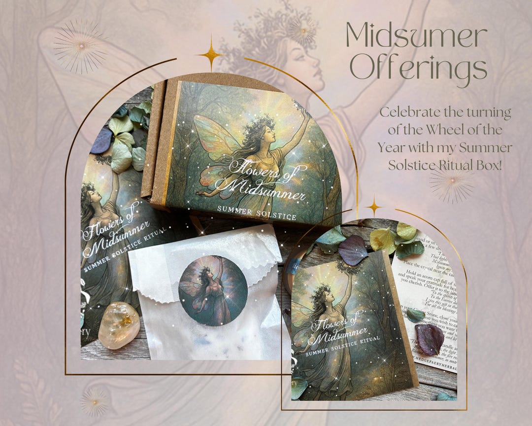 FLOWERS of MIDSUMMER Ritual Kit, Complete Summer Solstice Ritual ...