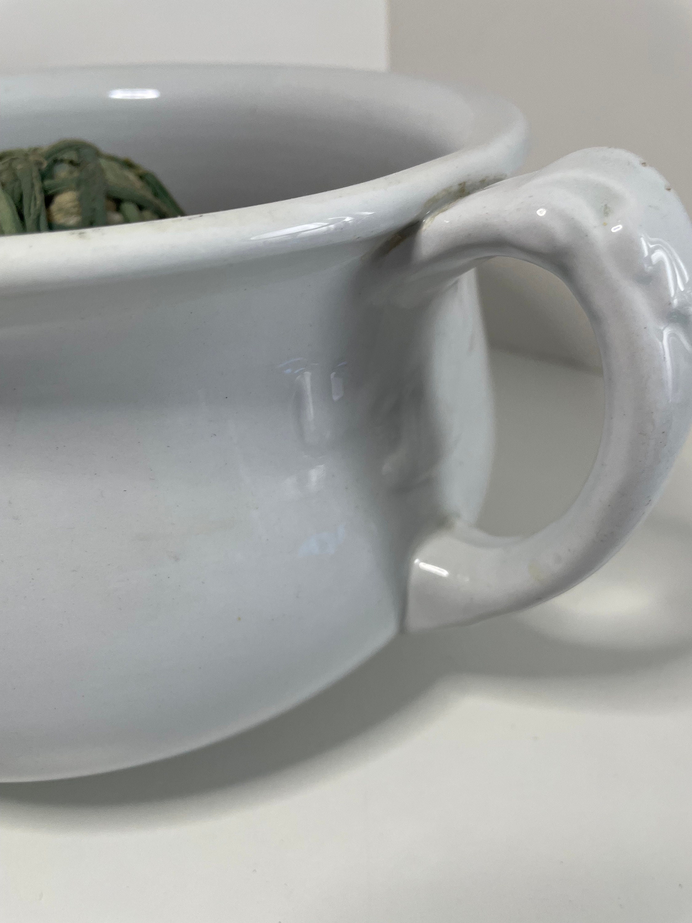 English Ironstone Powell Bishop Pot With Yarn Balls - Etsy