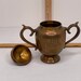 Vintage Asian Brass Pot With Lid and Handles - Etsy