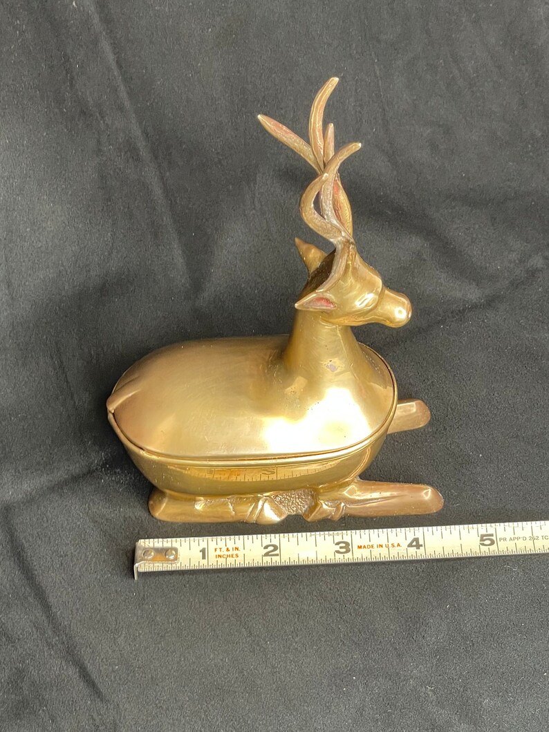 Solid Brass Deer Box - Etsy