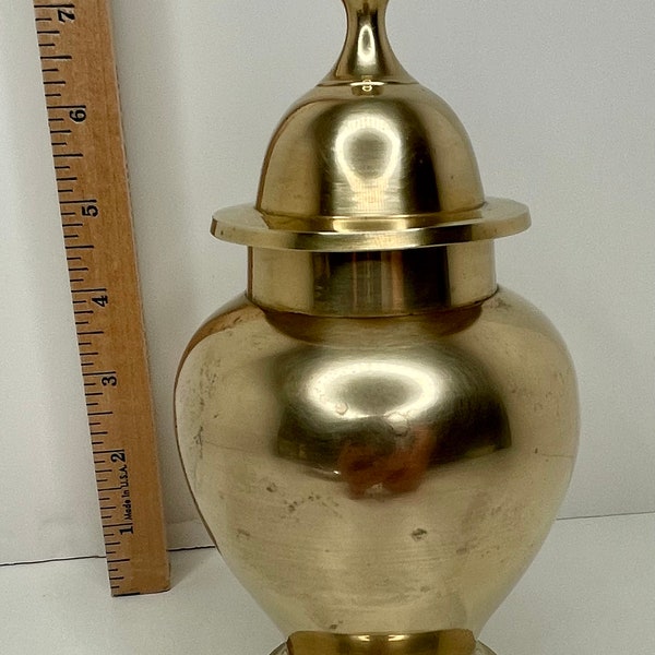 Brass Jar With Lid - Etsy