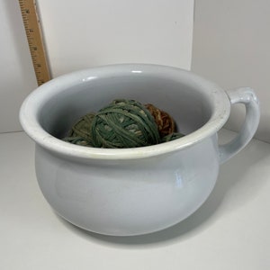 English Ironstone Powell Bishop Pot With Yarn Balls - Etsy