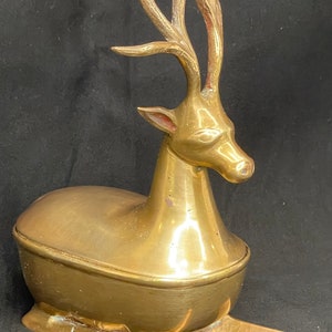 Solid Brass Deer Box - Etsy