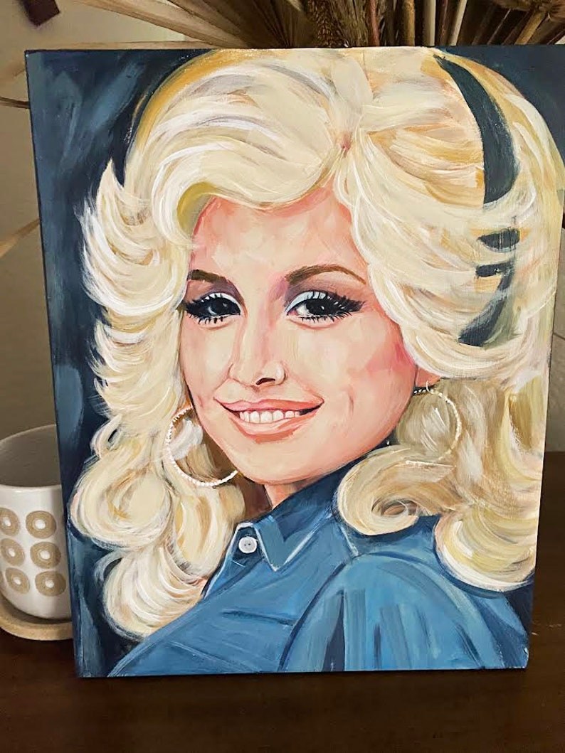 Dolly Parton, Original Portrait Painting of the Fabulous Country Star ...