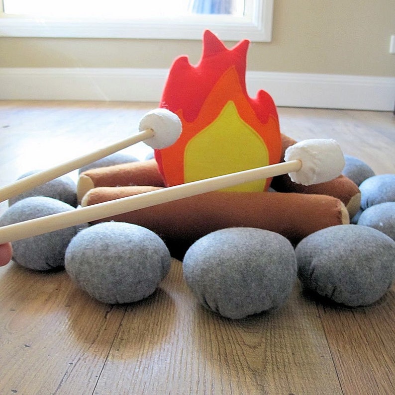 Felt Wood Logs For Campfire Felt Logs Campfire Accessories Etsy