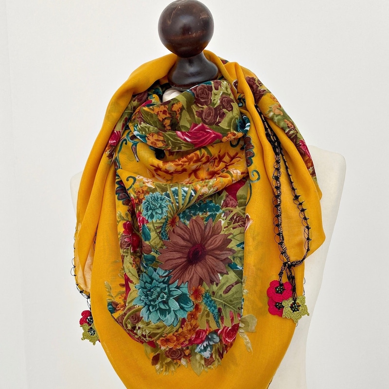 Flower Shawl - Etsy
