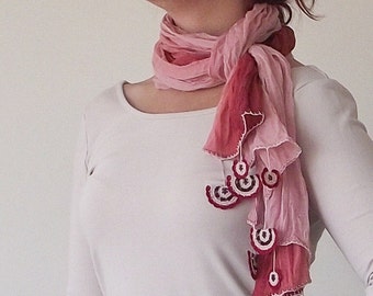 Gypsy Beaded Scarf Boho Black Wrap Scarf Square Cotton | Etsy