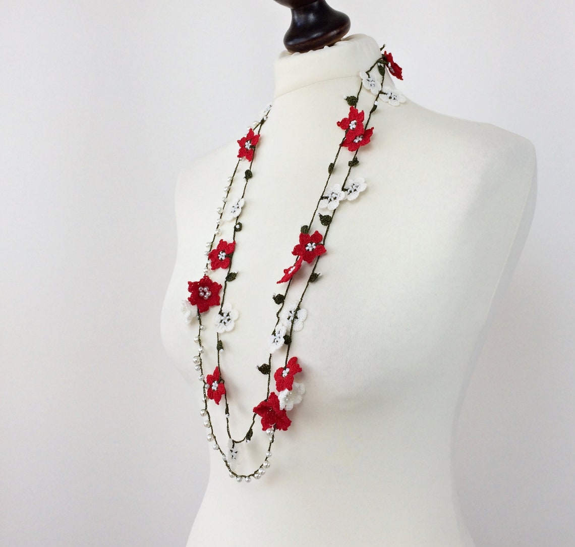 Boho Layering Necklace Stacking Crochet Necklace Multistrand - Etsy