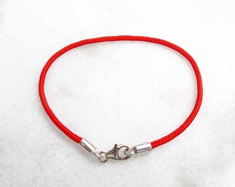 Kabbalah Red String Silver Evil Eye Bracelet Original Authentic Luck ...