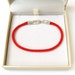 Traditional Authentic Kabbalah Red String Bracelet Silk Sterling Silver ...