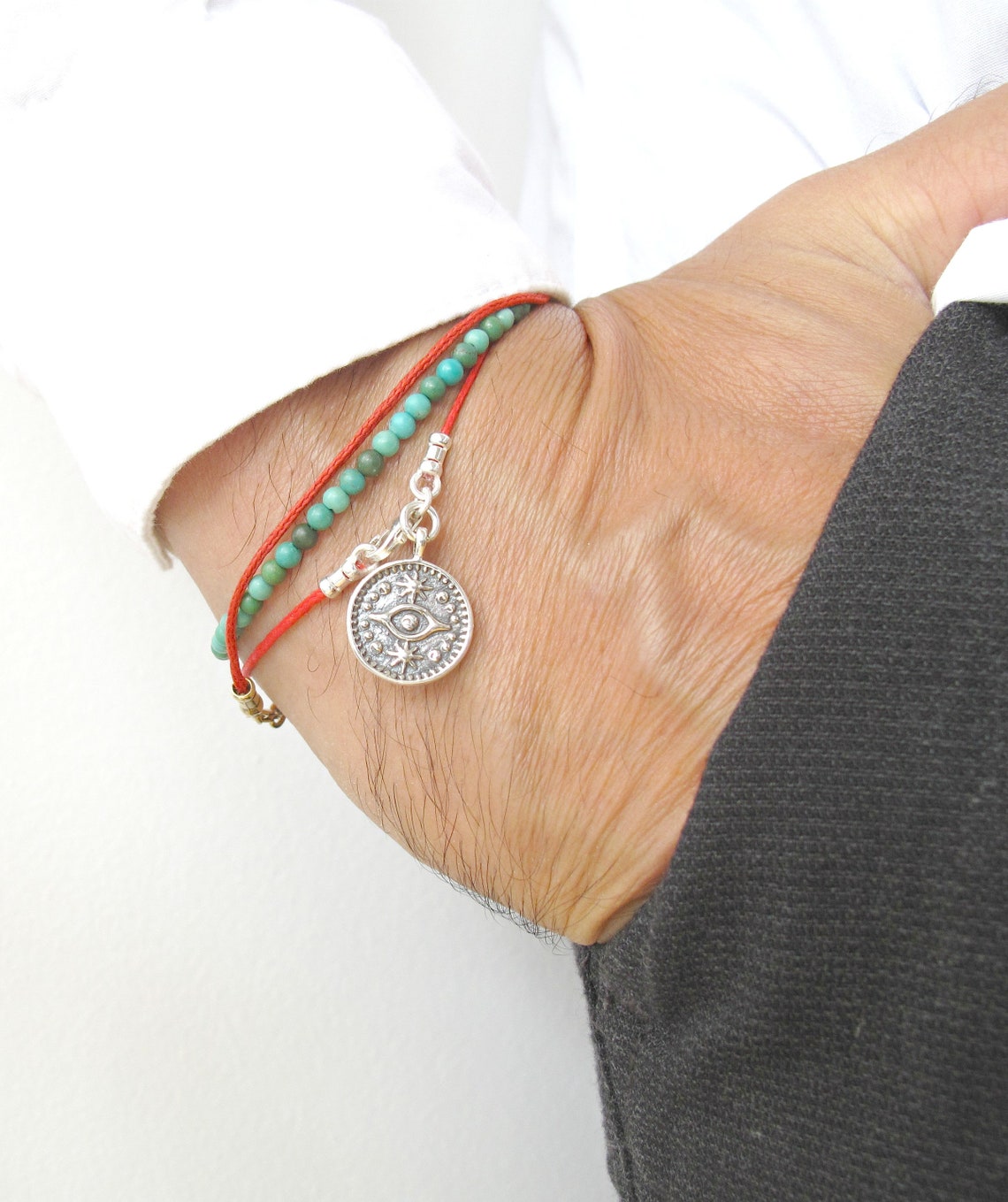 Red string kabbalah original authentic bracelet chakra evil | Etsy