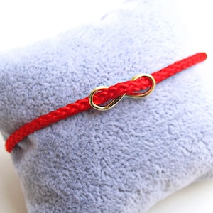Kabbalah Red String Gold Plated Infinity Symbol Bracelet - Etsy