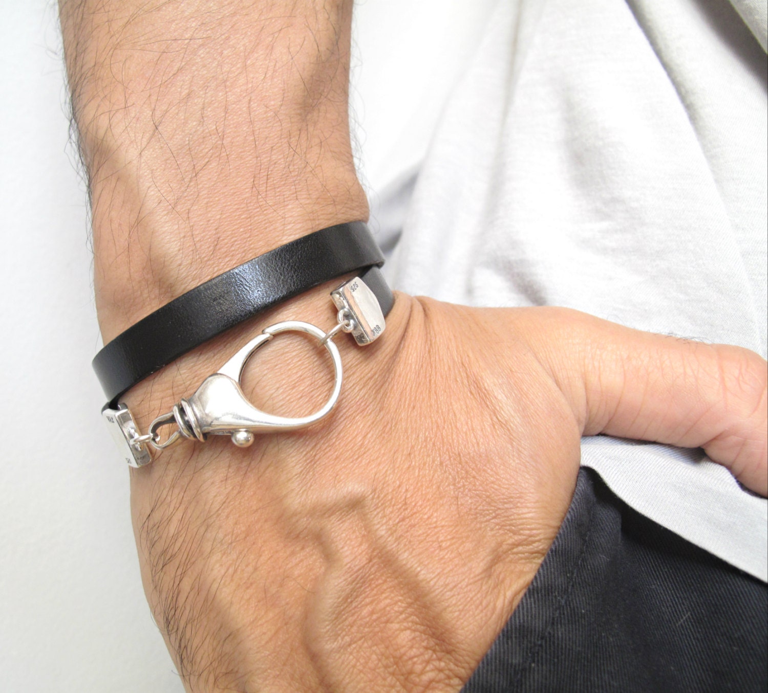 Luxuriuos Extra Large 925 Sterling Silver Solid Clasp Closure | Etsy