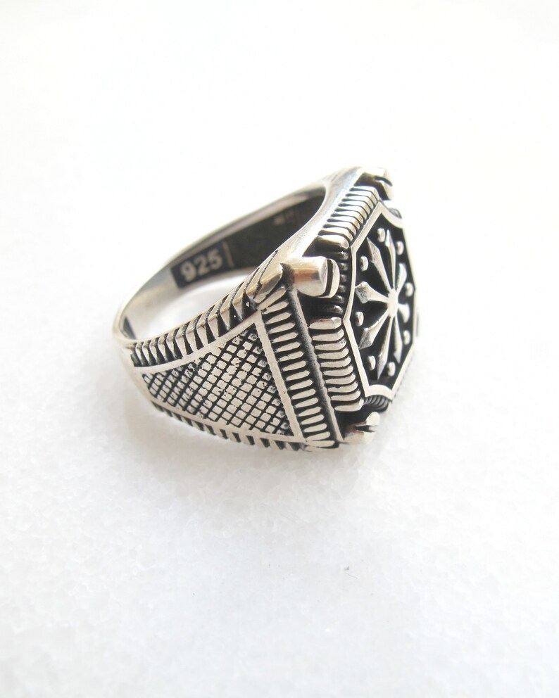 Sterling Silver Royal Ring Vintage Handmade - Etsy