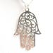 925 Sterling Silver Large Hamsa Pendant Necklace Luck and Protection ...
