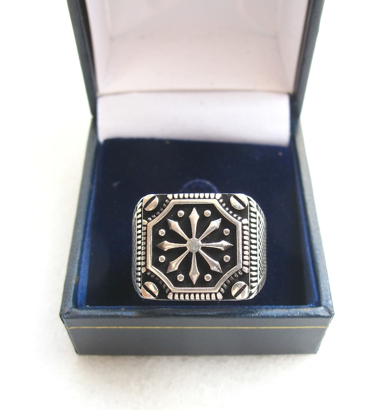Sterling Silver Royal Ring Vintage Handmade - Etsy