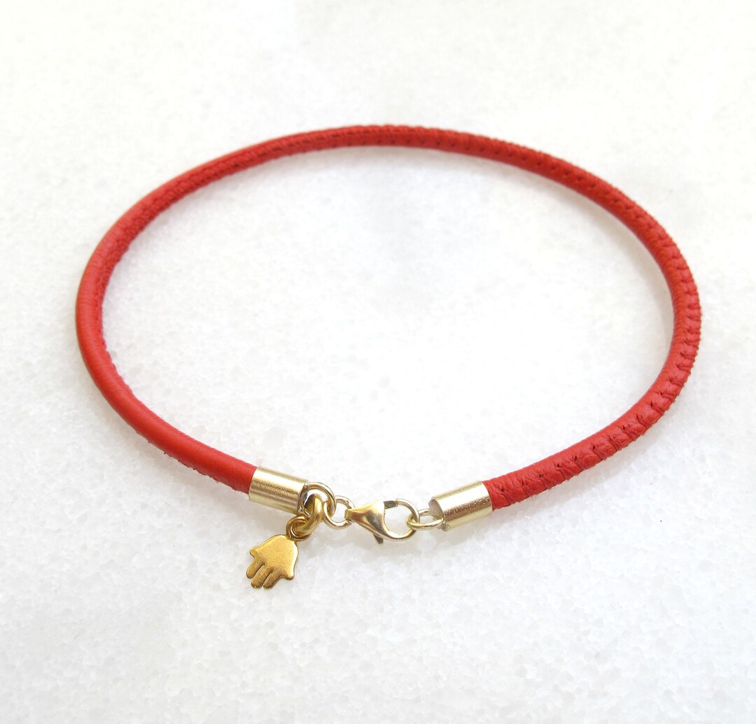 Kabbalah Red String 14 K Yellow Gold Bracelet Original Authentic Luck ...
