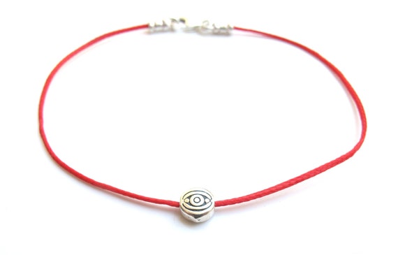 Kabbalah red string original authentic sterling silver evil | Etsy