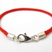 Traditional Authentic Kabbalah Red String Bracelet Silk Sterling Silver ...