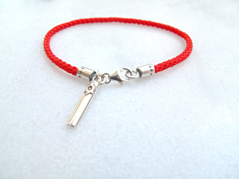 Kabbalah red string bracelet original authentic mezuzah star | Etsy