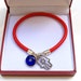 Kabbalah Red String Hamsa Blue Evil Eye Bangle Bracelet Luck - Etsy