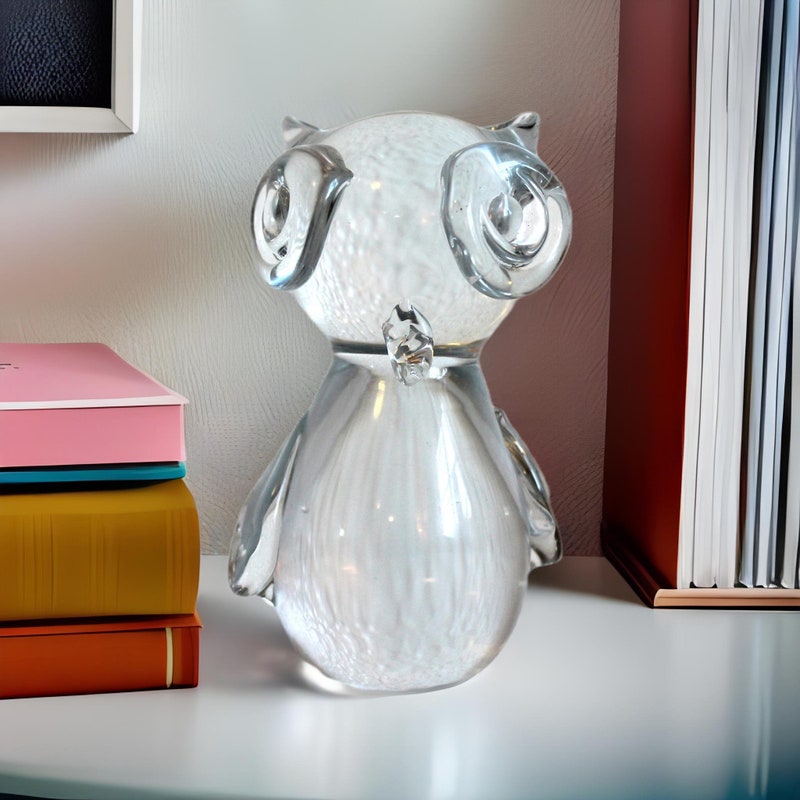 Clear Glass Paperweight - Etsy