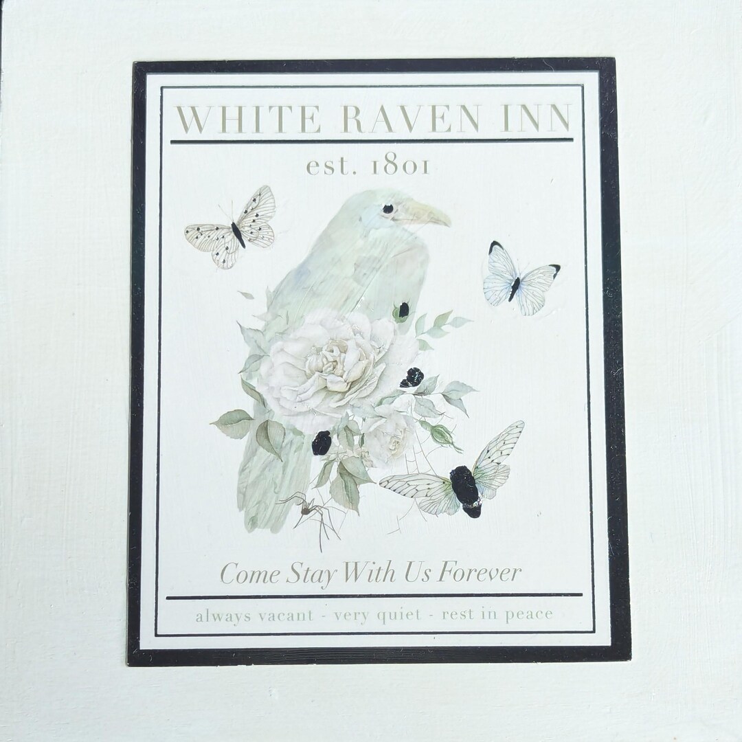 WHITE RAVEN INN Print - Inspirational Art Piece by Inner Art Peace ...