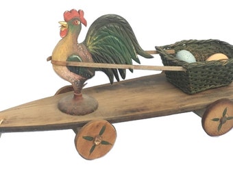 Folk Art Pull Toy - Etsy