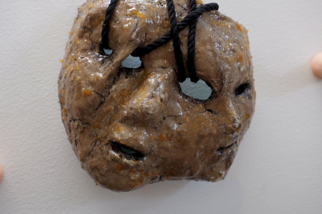 Decorative Mask// Wall Decor// Clay Mask//macabre Wall Art// Grunge Art ...