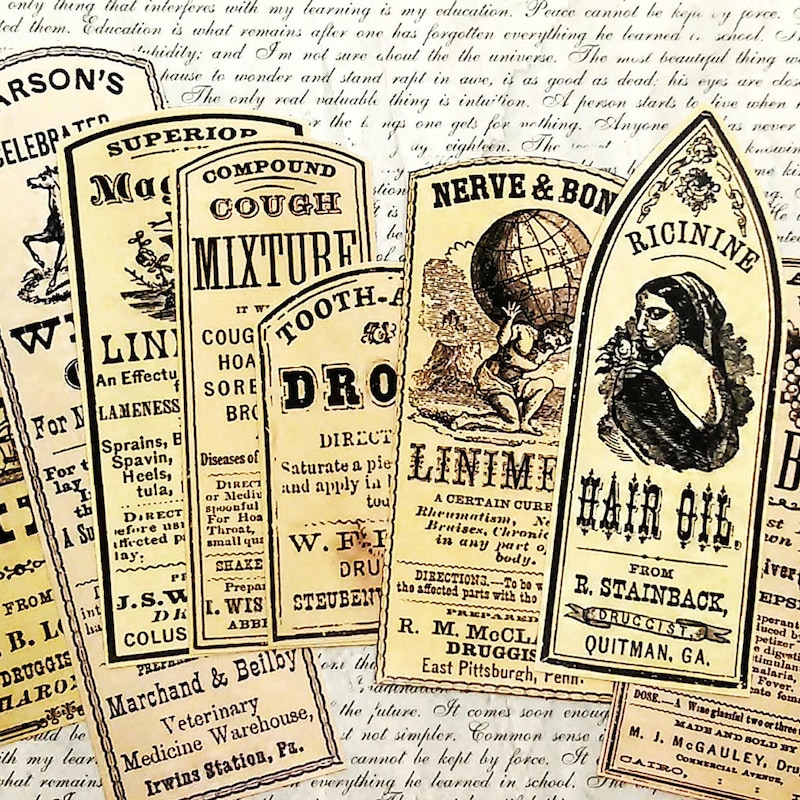 Old Pharmacy Labels - Etsy