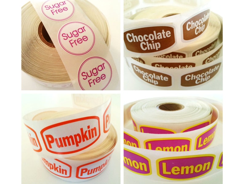 30 Pcs. FLAVOR STICKERS A Bunch of Old School Food Labels - Etsy