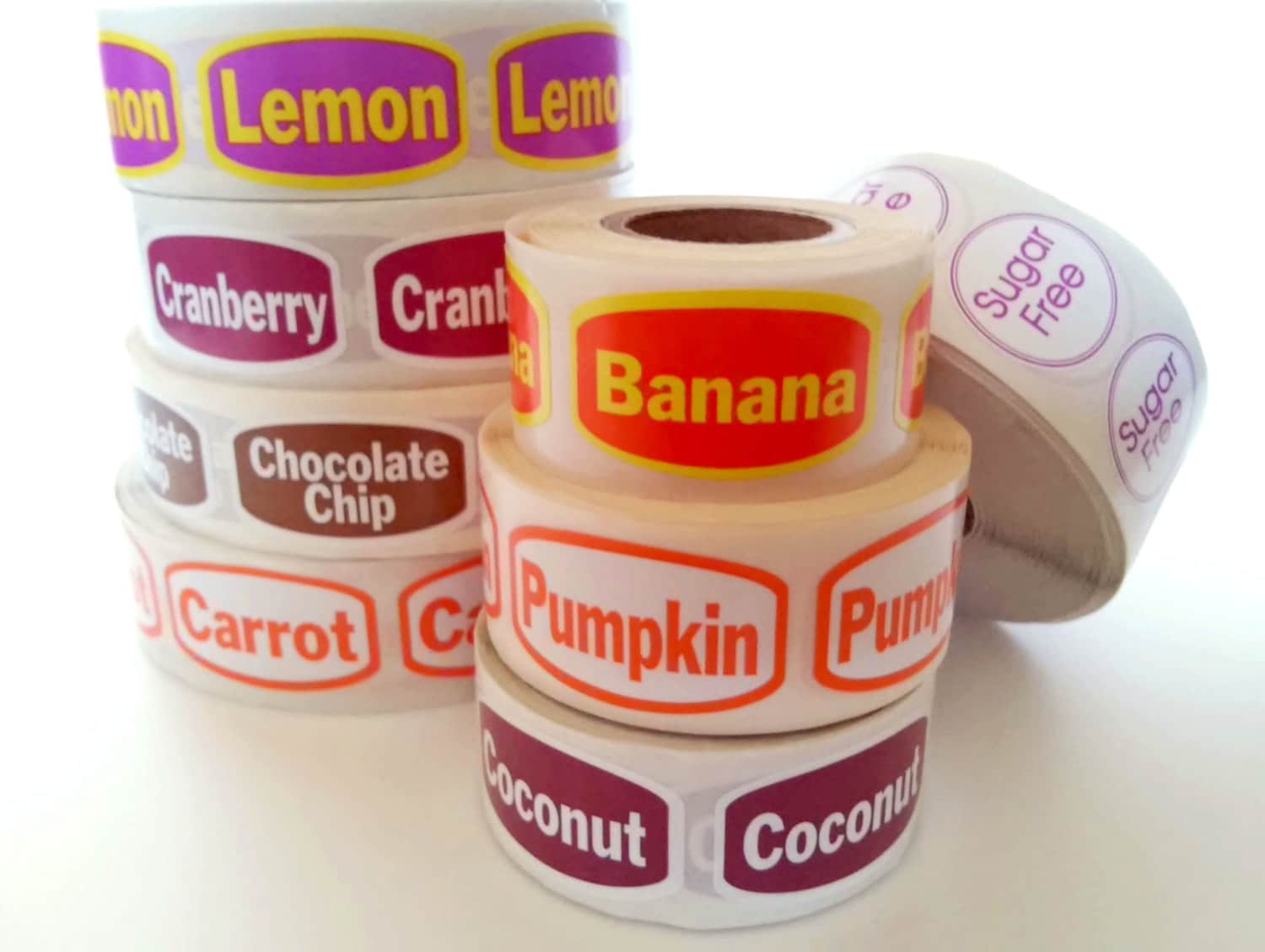 30 pcs. FLAVOR STICKERS A Bunch of Old School Food Labels | Etsy