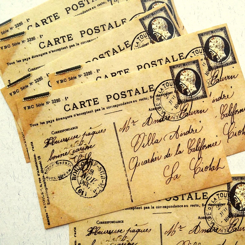 French Postcards - Etsy
