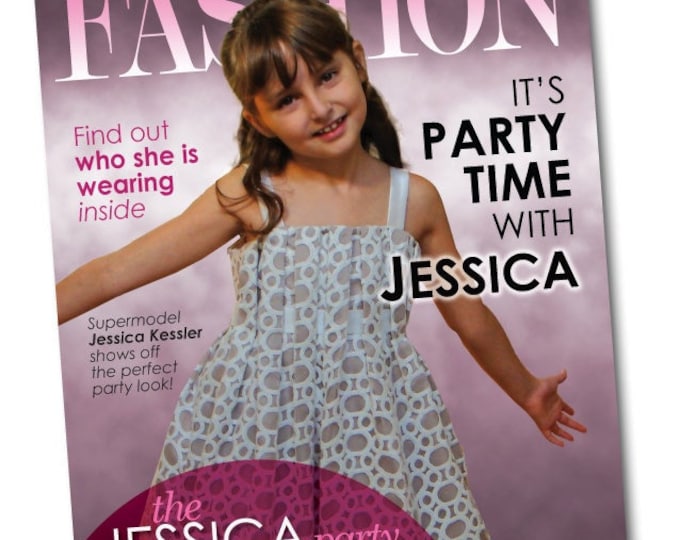 Fashion Magazine Cover Personalized Birthday Invitation - Etsy