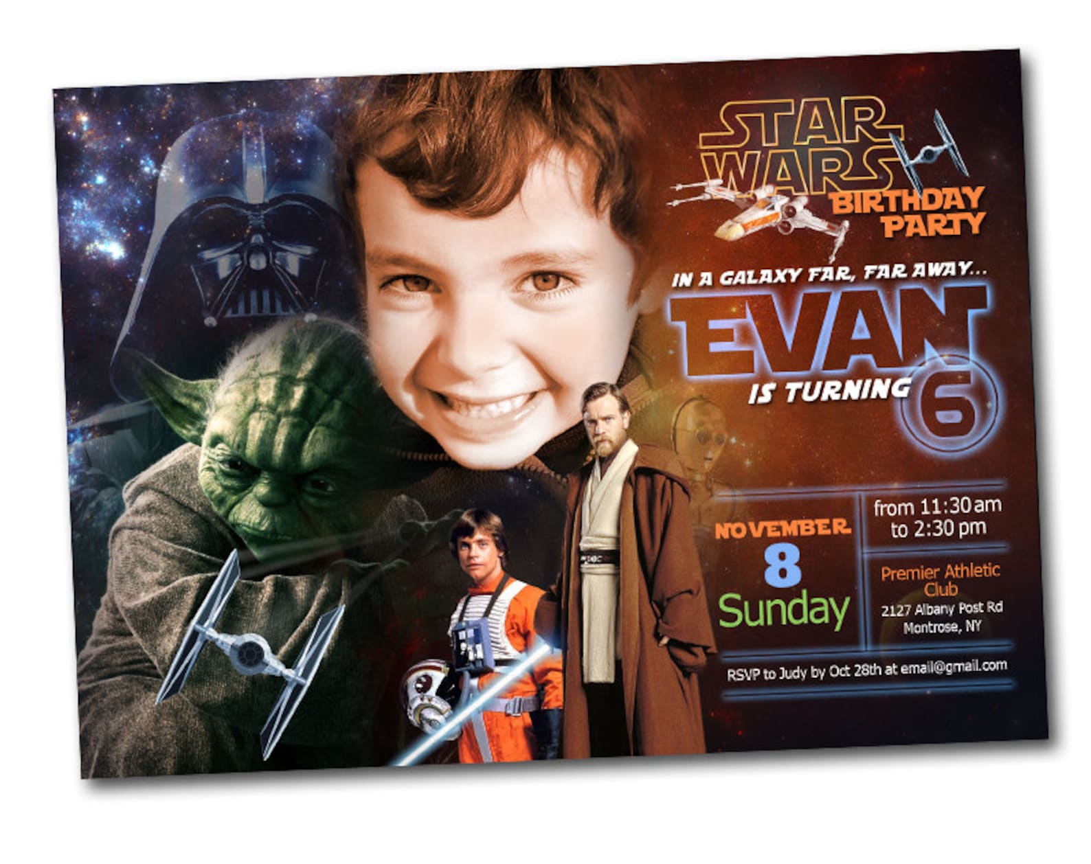 Star Wars Invitation, Star Wars Birthday, Star Wars Party, Star Wars ...
